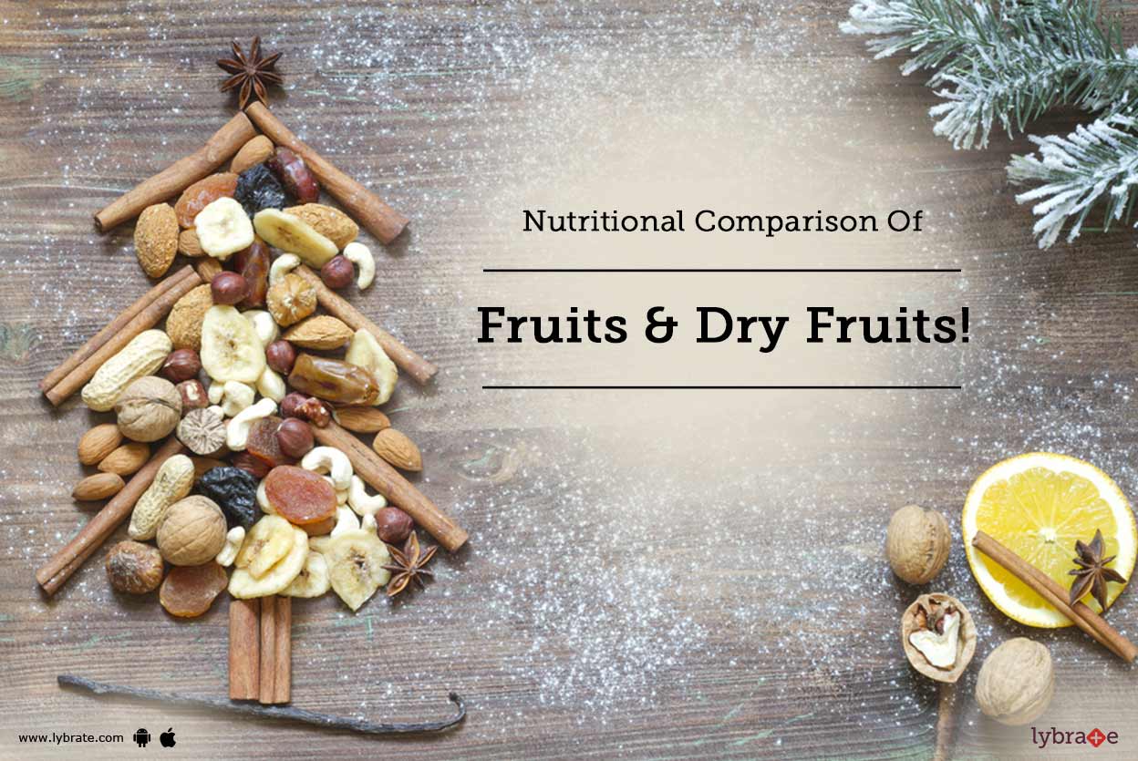 Nutritional Comparison Of Fruits & Dry Fruits! - By Dr. Tulika Bakshi ...