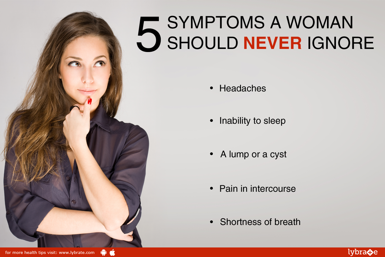 5 Symptoms A Woman Should Never Ignore - By Dr. Rakhi Gupta | Lybrate