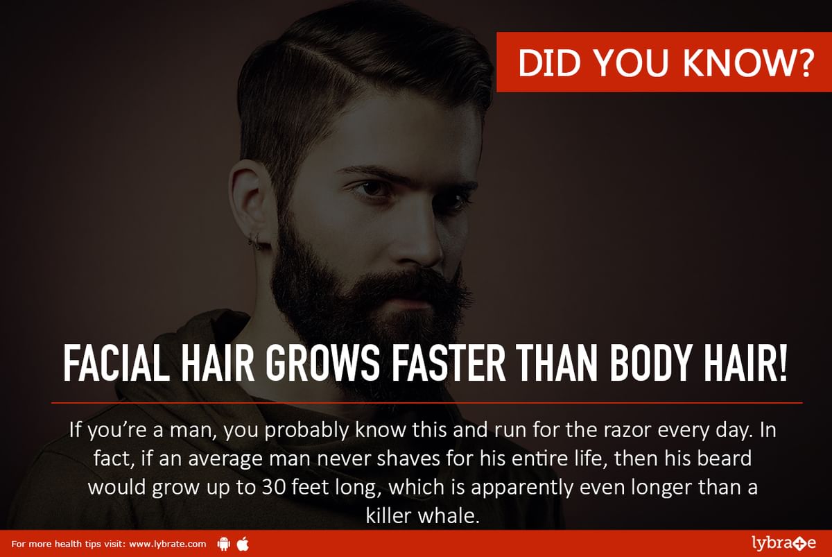Super Fact Of The Day Facial Hair Grows Faster Than Body Hair By Dr