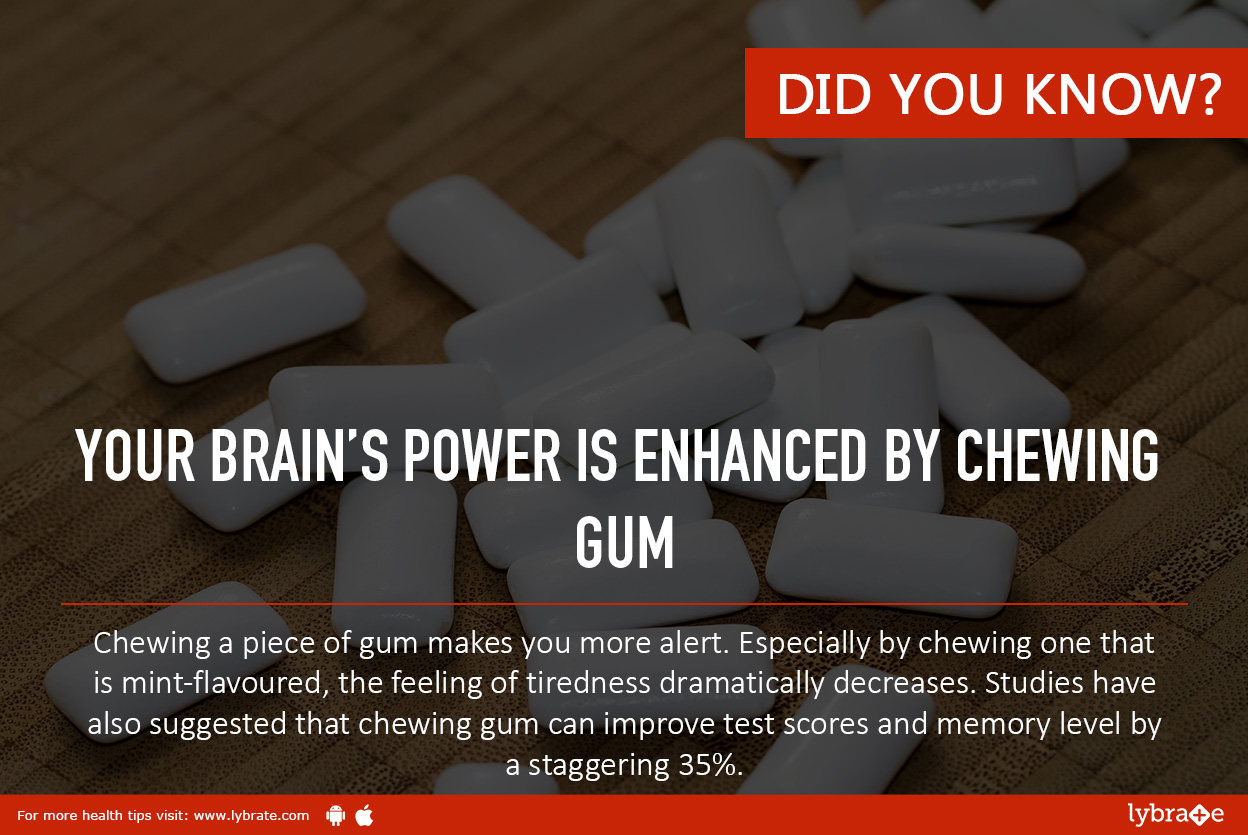Super Fact of the Day: Your brain?s power is enhanced by chewing gum ...